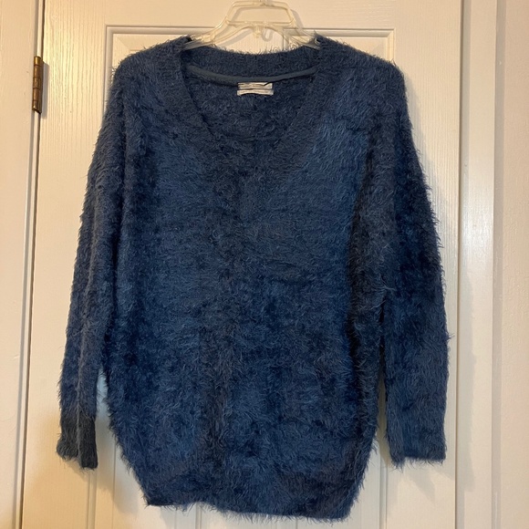 Urban Outfitters | Sweaters | Urban Outfitters Fuzzy Blue Oversized ...